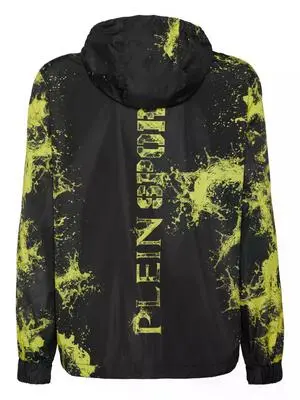 PLEIN SPORT Splash Windbreaker Jacket - Black