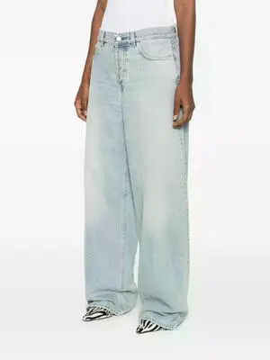 HAIKURE Buttoned Five-pocket Jeans
