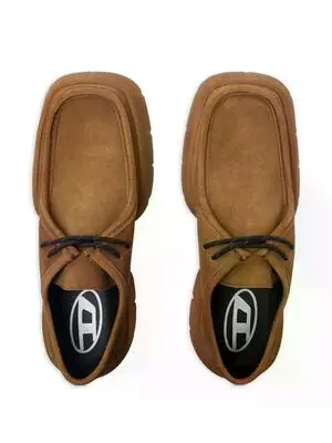 DIESEL® D-tex Wb Suede Derby Shoes - Brown