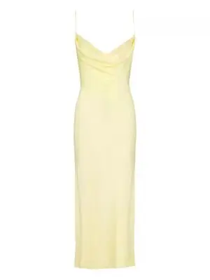 Balmain Cowl-neck Satin Dress