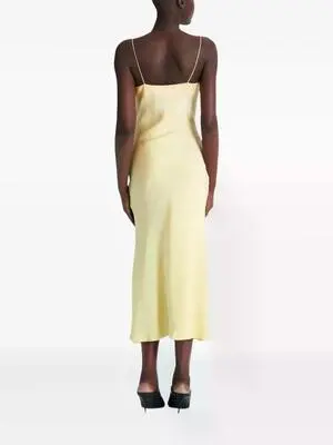 Balmain Cowl-neck Satin Dress