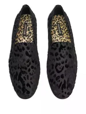 Roberto Cavalli Leopard Print Loafers