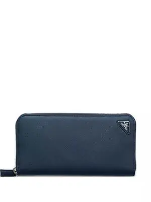 Prada Zip-fastening Logo-detail Wallet - Blue