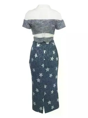 MARINA QURESHI Tweed Star Skirt Set