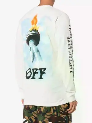 Off-White Statue Of Liberty Longsleeved T Shirt