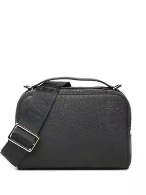 Loewe Grained Calfskin Messenger Bag - Grey
