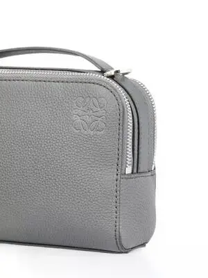 Loewe Anagram Leather Shoulder Bag - Grey