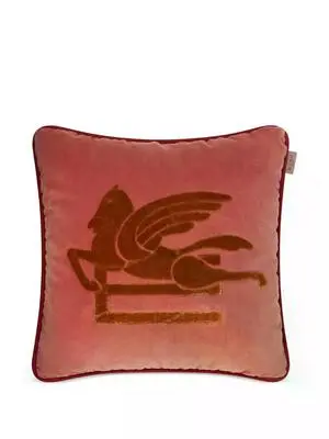 Etro Pegasus-motif Cushion - Pink