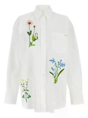 Stella McCartney Floral-embroidered Shirt - White