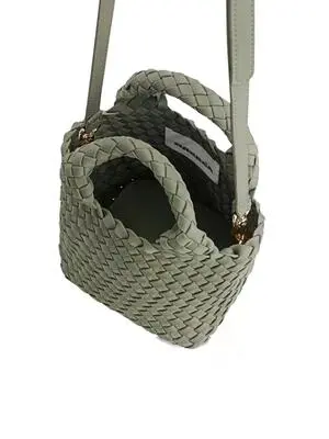 MARREA Woven Top-handle Tote Bag