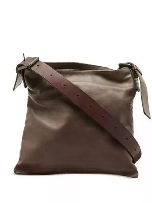 Bottega Veneta Leather Messenger Bag - Neutrals