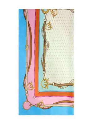 Pinko Graphic-print Scarf - Blue