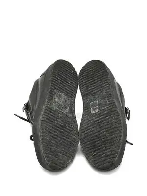GIUSEPPE ZANOTTI Frankie Zip Leather Trainers - Black