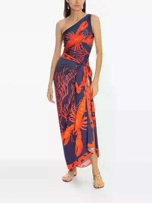 BRIGITTE Lobster-print Pareo