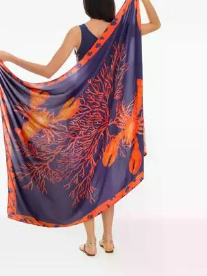 BRIGITTE Lobster-print Pareo