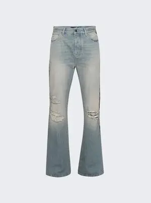 Amiri Patchwork Boot Cut Jean - Blue