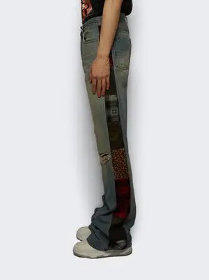 Amiri Patchwork Boot Cut Jean