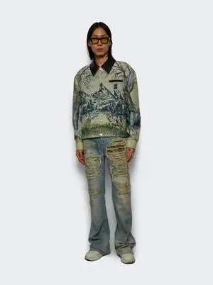 Amiri Repaired Boot Cut Jean