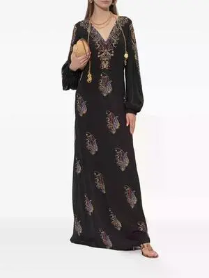 Etro V-neck Maxi Dress
