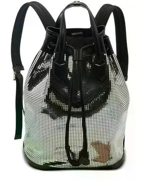 Burberry Mirror-effect Drawstring Backpack - Black