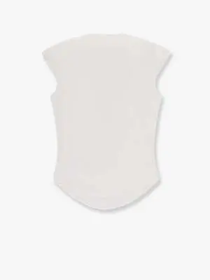 Alaïa Cotton Blend Cap-sleeve T-shirt