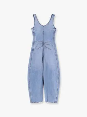 Alaïa Round Denim Jumpsuit