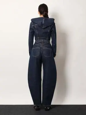 Alaïa Round Denim Jeans