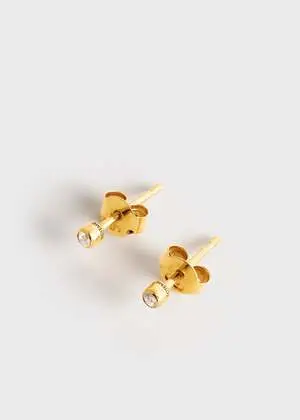 TOTEME Mini Diamond Stud Earrings