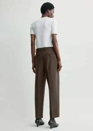 TOTEME Pleated Straight Trousers