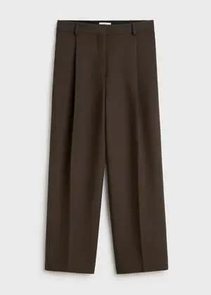 TOTEME Pleated Straight Trousers