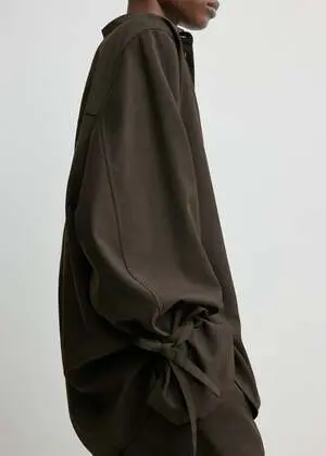 TOTEME Tie-cuff Shirt - Pepper