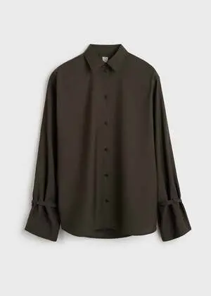 TOTEME Tie-cuff Shirt - Pepper