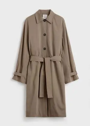 TOTEME Light Cotton Trench - Hazel