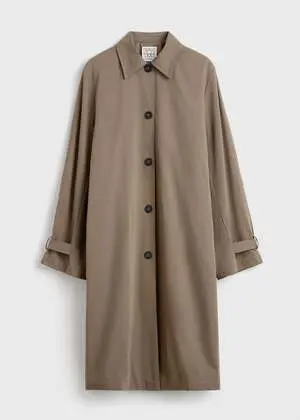 TOTEME Light Cotton Trench - Hazel