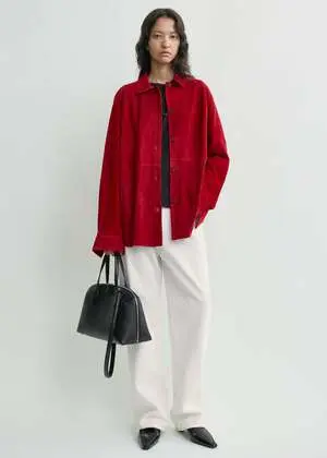 TOTEME Suede Overshirt - Red