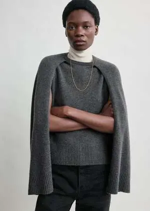 TOTEME Crew Cape Knit - Grey