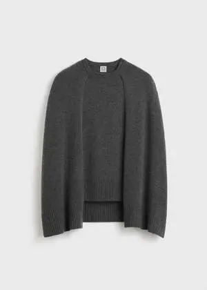 TOTEME Crew Cape Knit - Grey