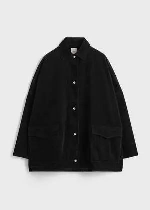 TOTEME Corduroy Overshirt - Black