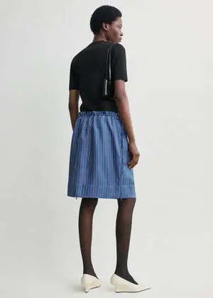 TOTEME Striped Mini Skirt - Blue