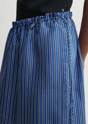 TOTEME Striped Mini Skirt - Blue