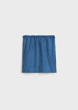 TOTEME Striped Mini Skirt - Blue