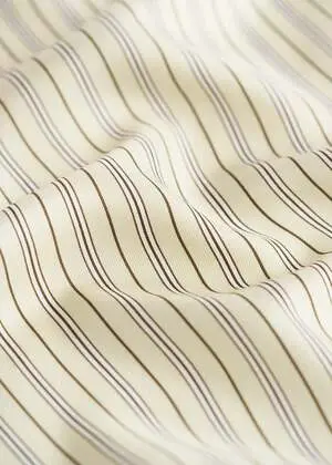 TOTEME Striped Silk Scarf /brown - Beige