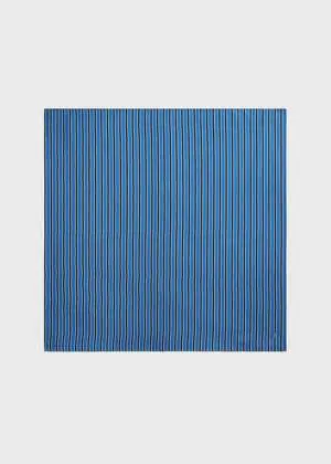 TOTEME Striped Silk Scarf /navy