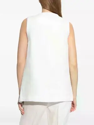 Etro Button-fastening Waistcoat With Crochet Trim