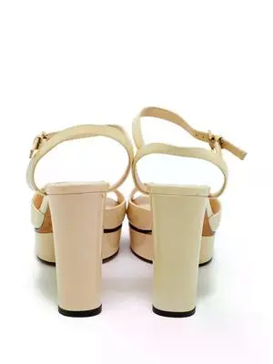 JIMMY CHOO Platform Block Heel Sandals