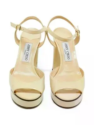 JIMMY CHOO Platform Block Heel Sandals