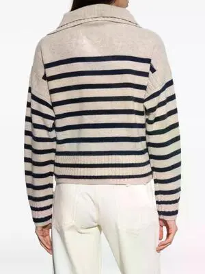 Rag & Bone Striped Zip-up Sweater