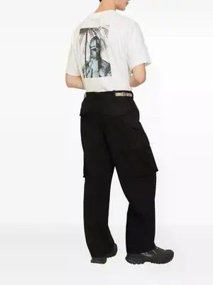 Burberry B-buckle Cargo Pants With Check Trim