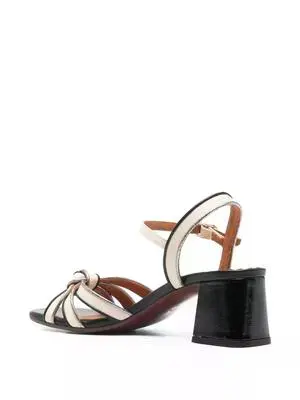 Chie Mihara Knot-strapped Heeled Sandals - Neutrals