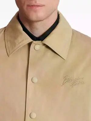 Balmain Canvas Bomber Jacket - Neutrals